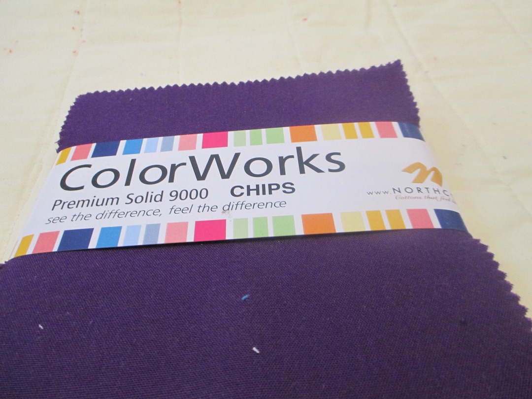 Northcott Colorworks Solids Chips 42 Bright Solids 5 Inch Squares Pre ...