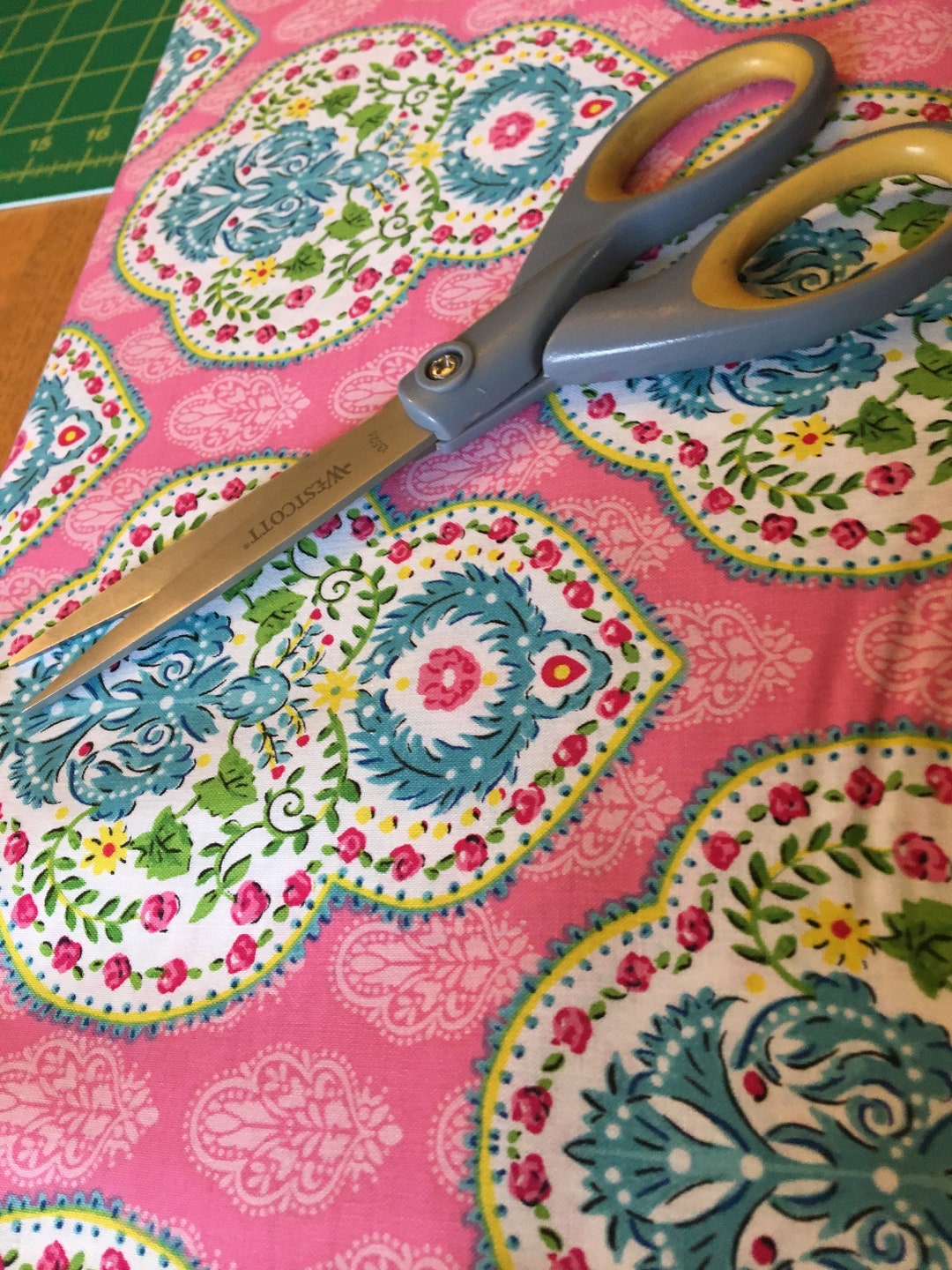 Clothworks Cotton Fabric Tuli in Pink and Multi Other Colors Half Yard ...