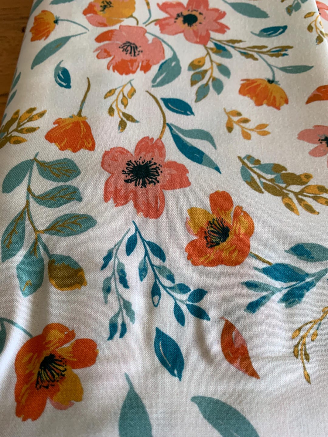 Clothworks Cotton Fabric Stephanie in Cream Half Yard Cut - Etsy