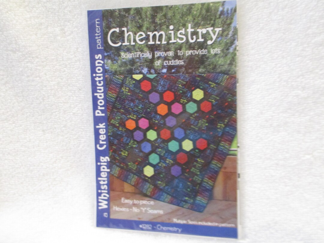 Quilt Pattern Chemistry Quilt in Three Sizes 64 X 70in, 80 X 86in, 92 X ...