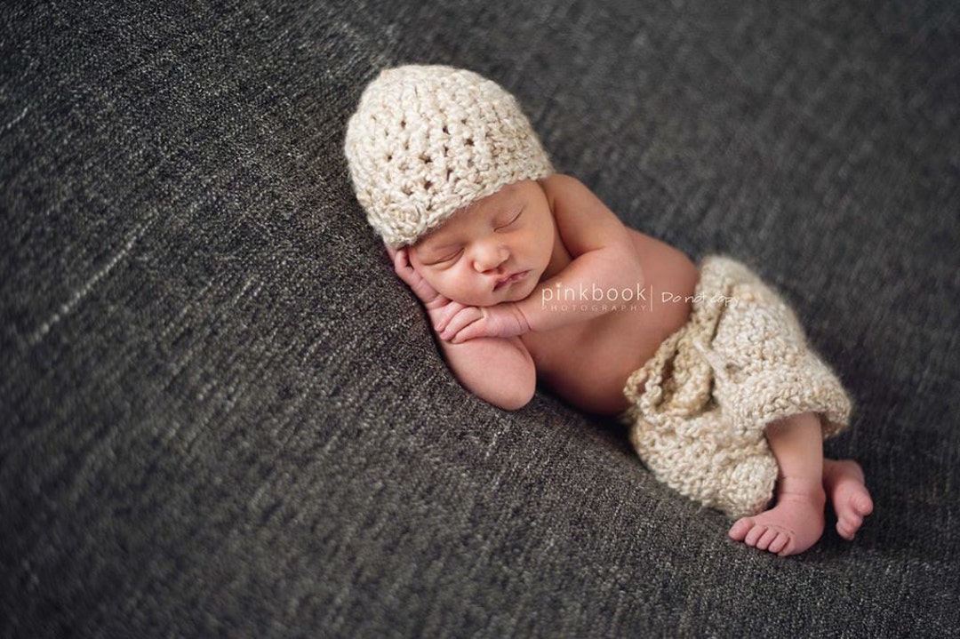 Newborn/beanie and Pants Set - Etsy