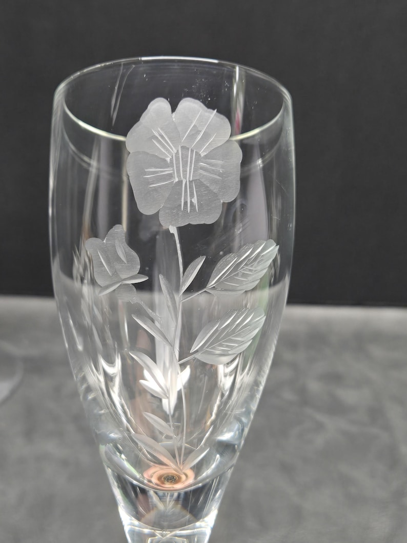 Princess House Heritage Collection Tulip Champagne Glass Set of 2 - Etsy