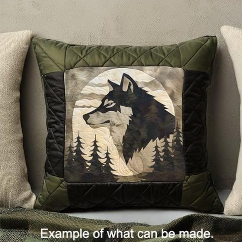 Wolf Applique - Etsy