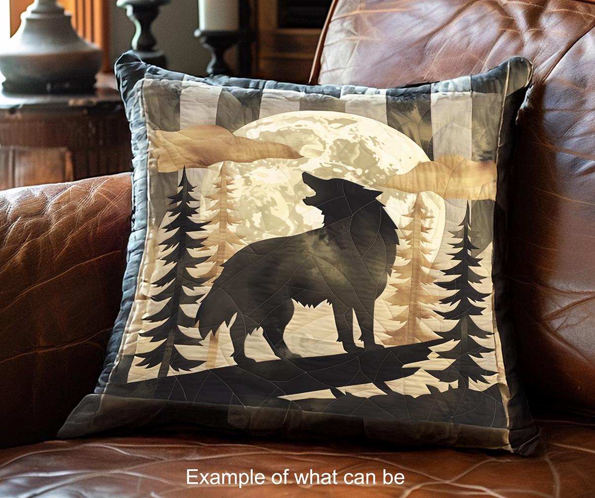 Woodland Wolves 8 Wolf Howling Standing Sitting Laying 6-8” Wide by 9 ...