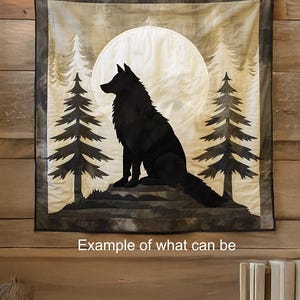 Woodland Wolves 8 Wolf Howling Standing Sitting Laying 6-8” Wide by 9 ...
