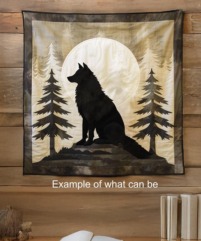 Woodland Wolves 8 Wolf Howling Standing Sitting Laying 6-8” Wide by 9 ...