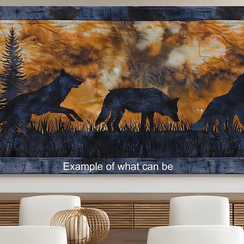 Wolf Quilt - Etsy