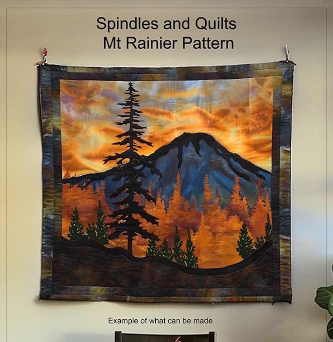 Mt. Rainier Pattern PDF Instant Download Quilt Applique Pattern, 8 Pgs ...