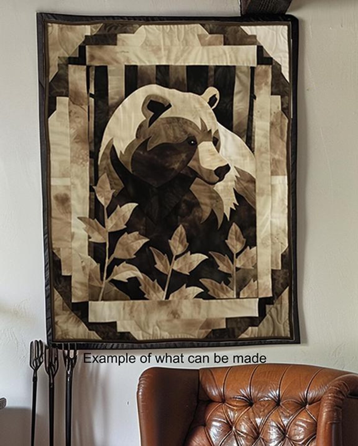Brown Grizzly Bear, PDF Instant Download Quilt Pattern, 12 Pg, Bear 20 ...