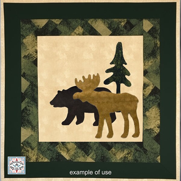 Moose Applique - Etsy