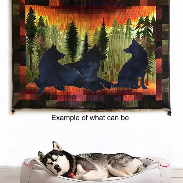 Wolf Quilt Pattern - Etsy