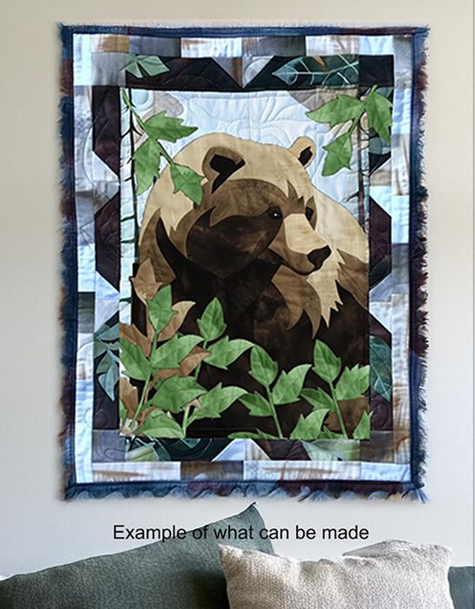 Brown Grizzly Bear, PDF Instant Download Quilt Pattern, 12 Pg, Bear 20 ...
