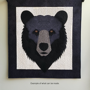 Bear Applique Quilt Pattern, Digital PDF Instant Download, 9 Pages, 2 ...