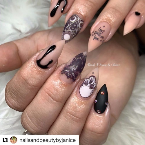 Occult Nail Decals / Symbols Nail Decal / Witch Nail Decal / | Etsy