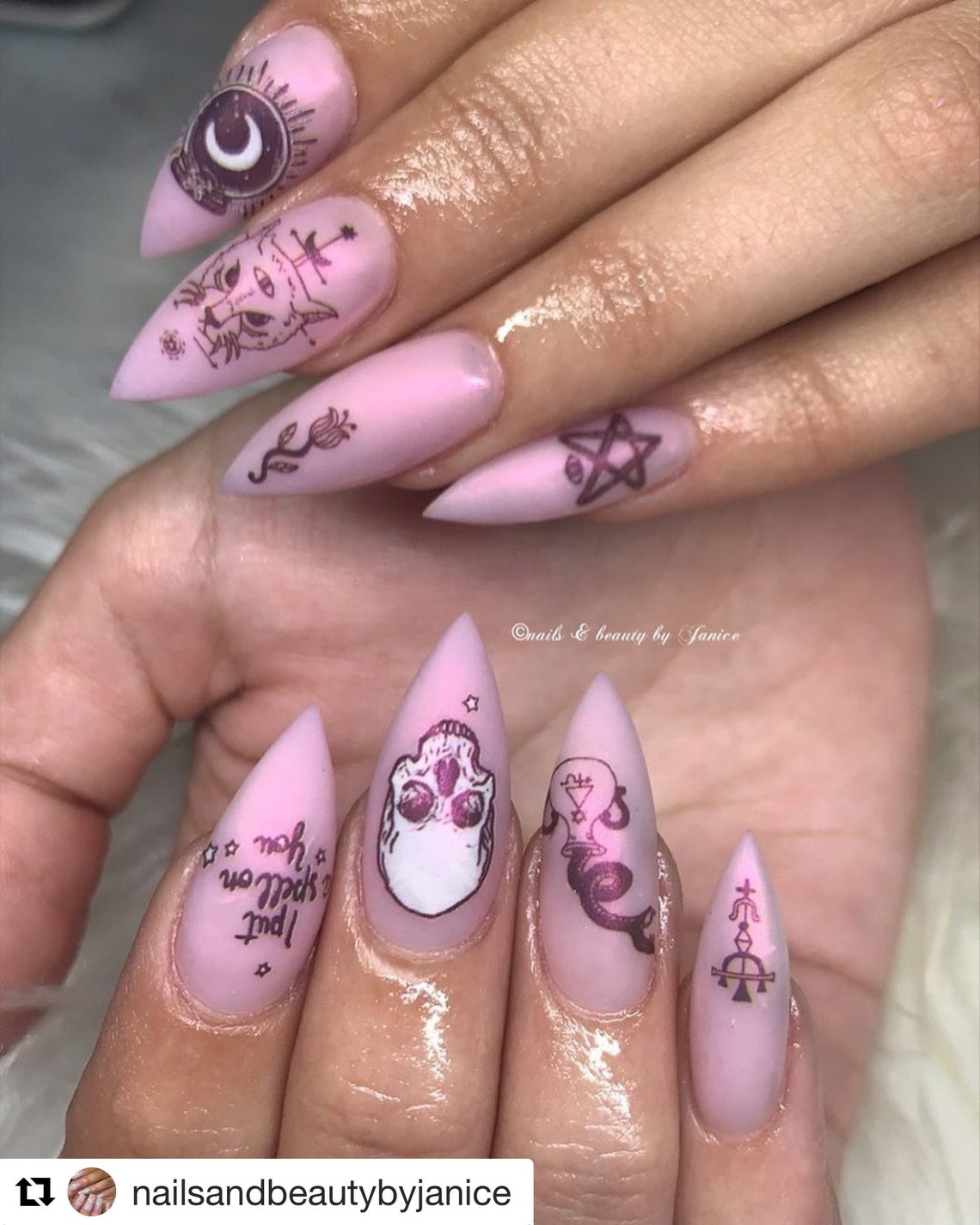 SPELLBOUND Nail Decal - Etsy