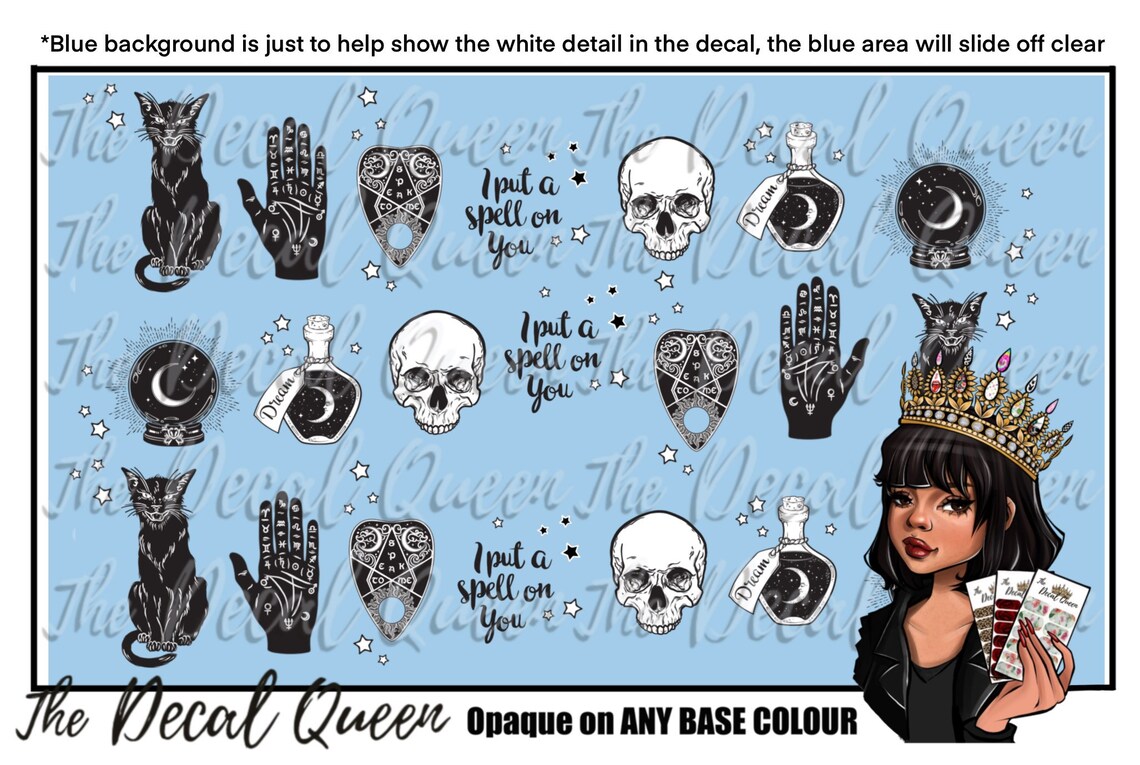 SPELLBOUND Nail Decal - Etsy
