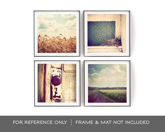 Country Decor Country Art Farmhouse Wall Art Square | Etsy