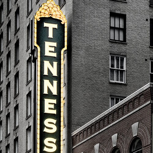 Historic Tennessee Theatre Sign Marquee Selective Color - Etsy