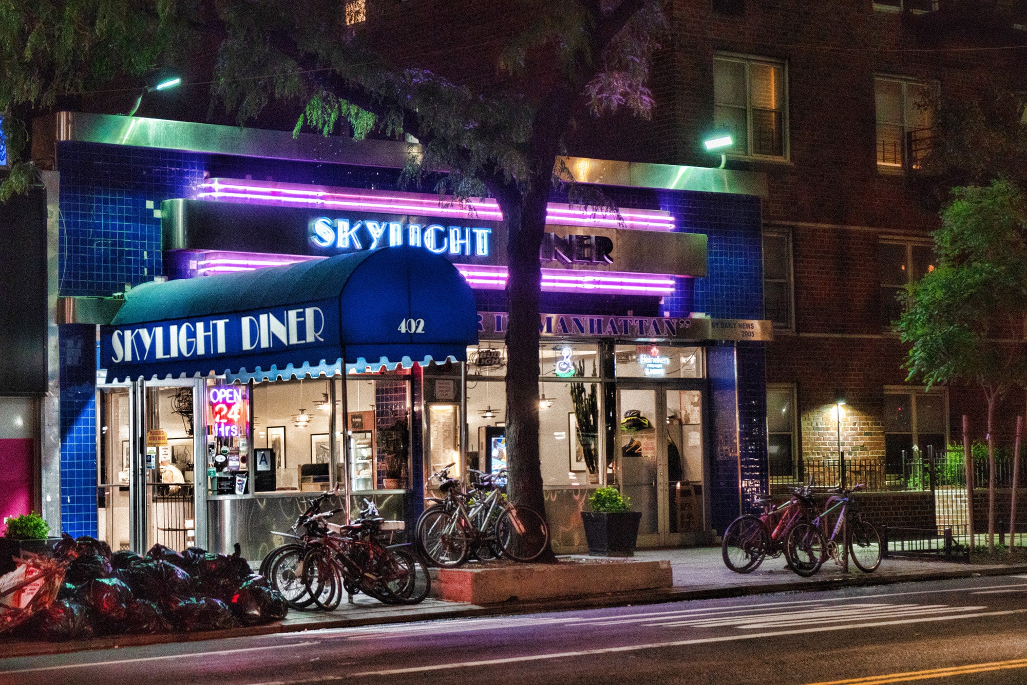 Skylight Diner New York City Night Street Scene Art Photography Print ...