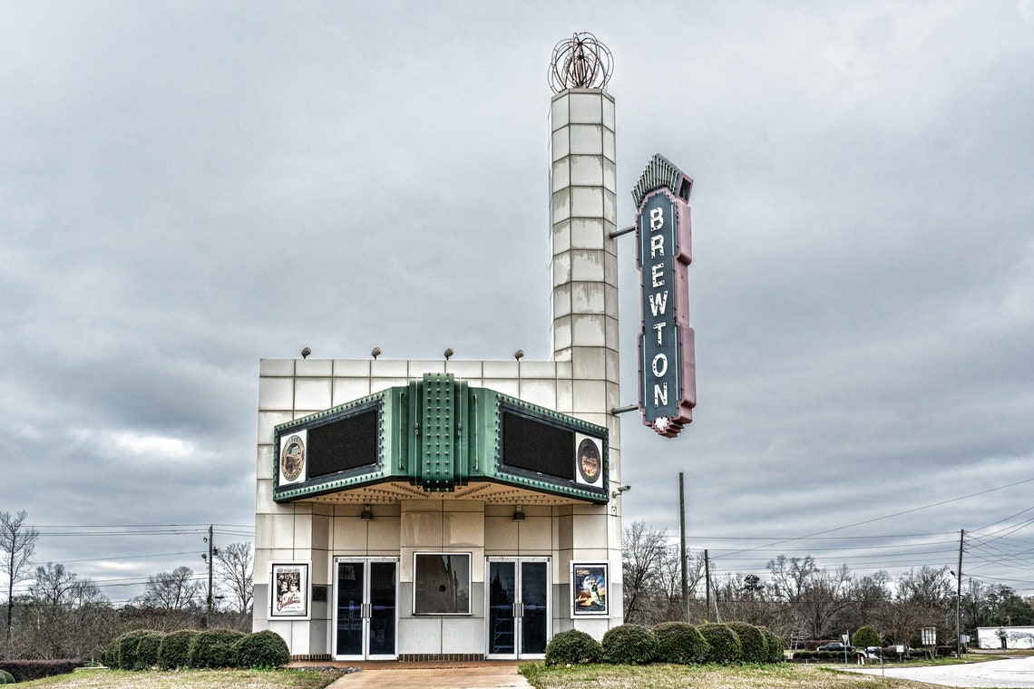 Brewton Alabama AL Theatre Marquee Travel Art Photo Print - Etsy