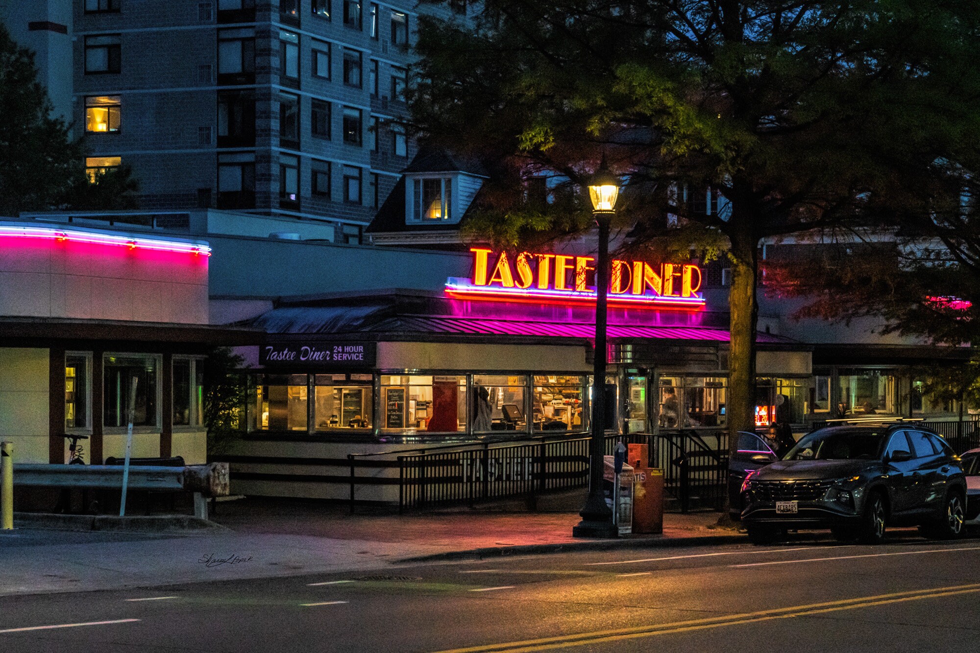 Tastee Diner Silver Springs Maryland MD at Night Art Photography Print ...