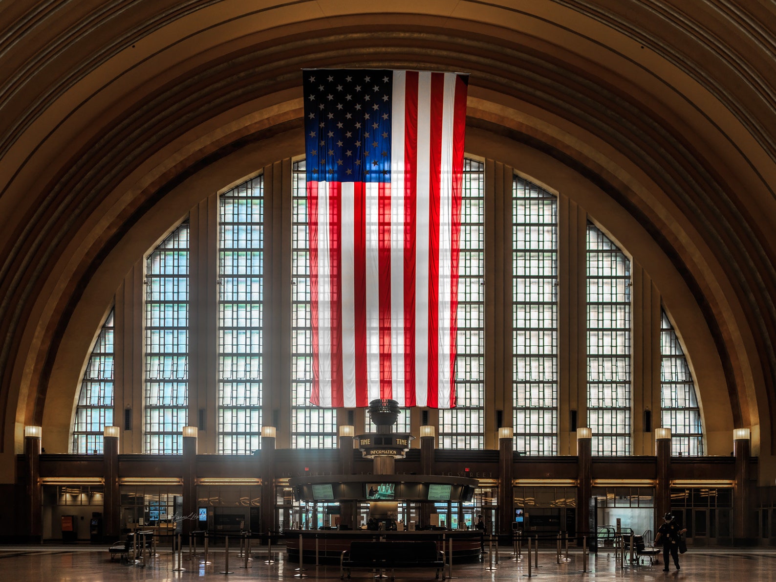 Union Terminal Train Station Amtrak Cincinnati OH Ohio Interior Window ...