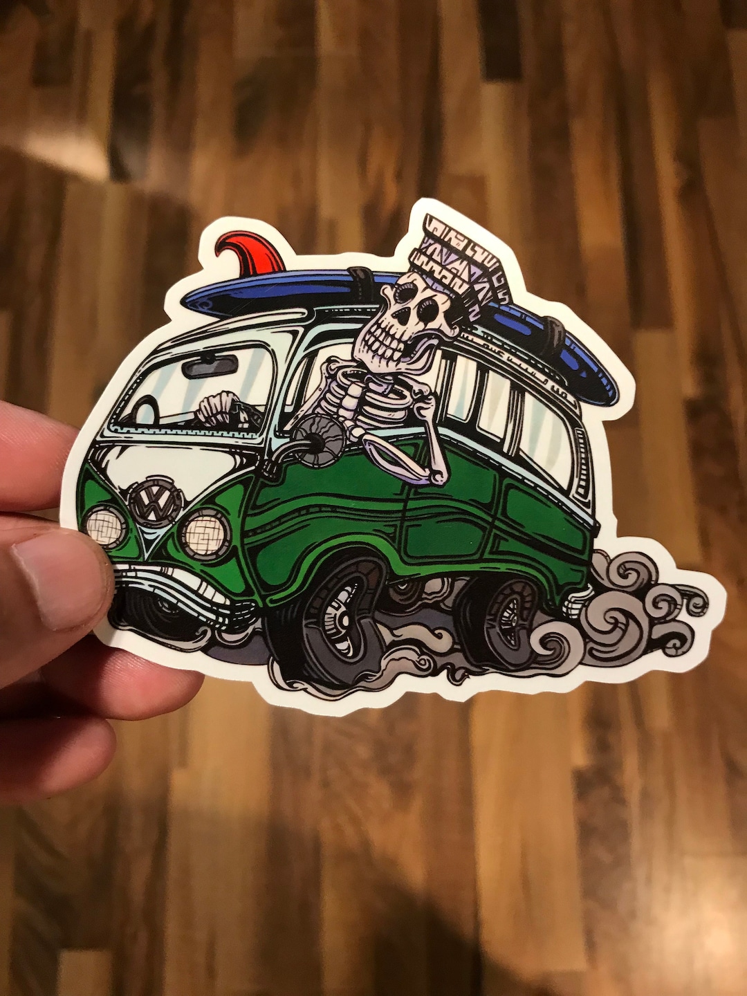 Surf Sticker, Van Sticker, Bus Sticker, Tiki Stickers, Die Cut Stickers ...
