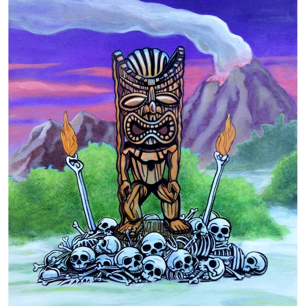 Tiki Painting - Etsy