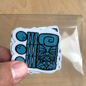 Tiki Sticker Bundle Hawaii Sticker Pack of Island Tiki Stickers Beach ...