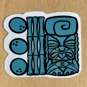 Tiki Sticker Bundle Hawaii Sticker Pack of Island Tiki Stickers Beach ...