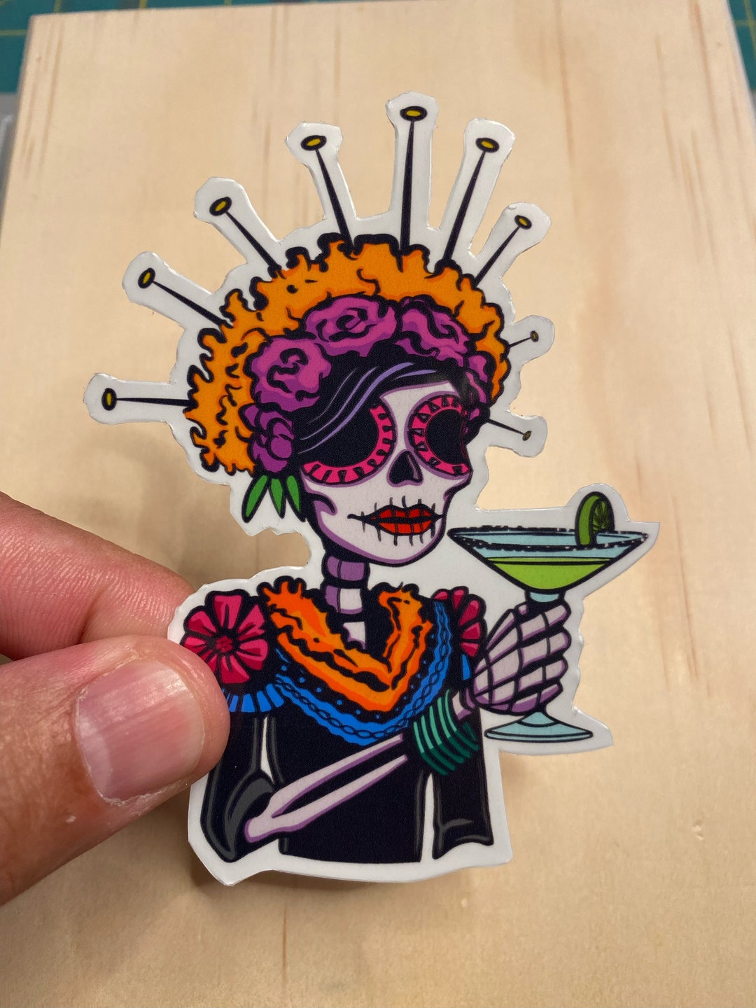 Margarita Sticker Day of the Dead Catrina Sticker Mexico Dia De Los ...