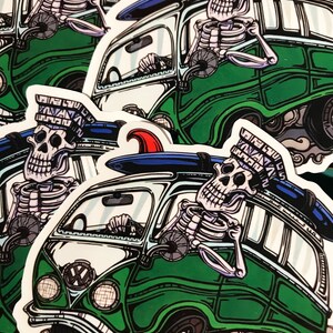 Surf Sticker, Van Sticker, Bus Sticker, Tiki Stickers, Die Cut Stickers ...