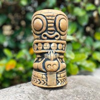 Vintage Zisha Two-faced Tiki Tea Set Teapot Lid & 4 Cups Book of Tiki ...