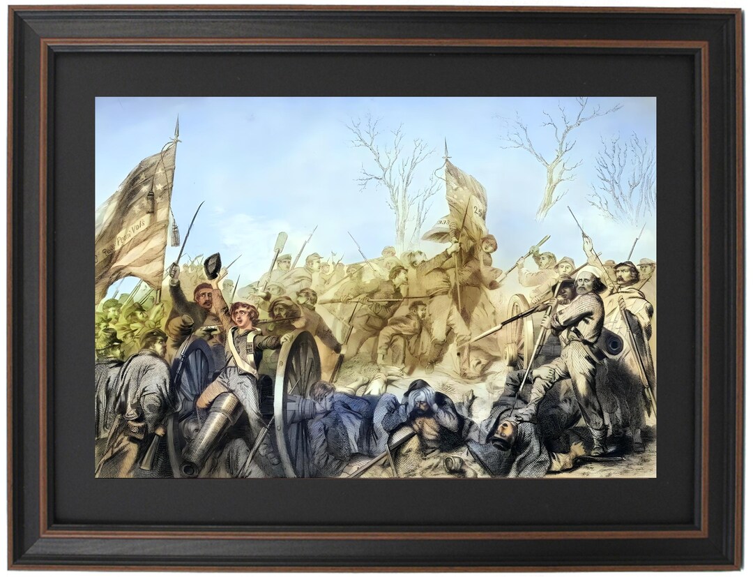 Capture of the Confederate Flag at the Battle of Murfreesboro by Alonzo ...