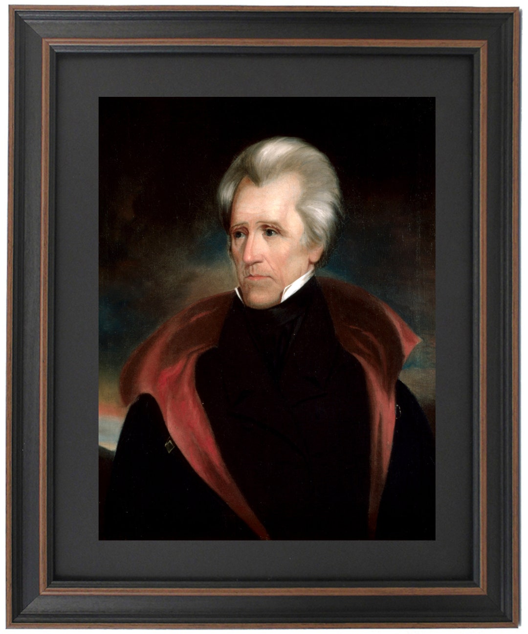 Framed Portrait of Andrew Jackson by Ralph Earl. Standard or Poster ...