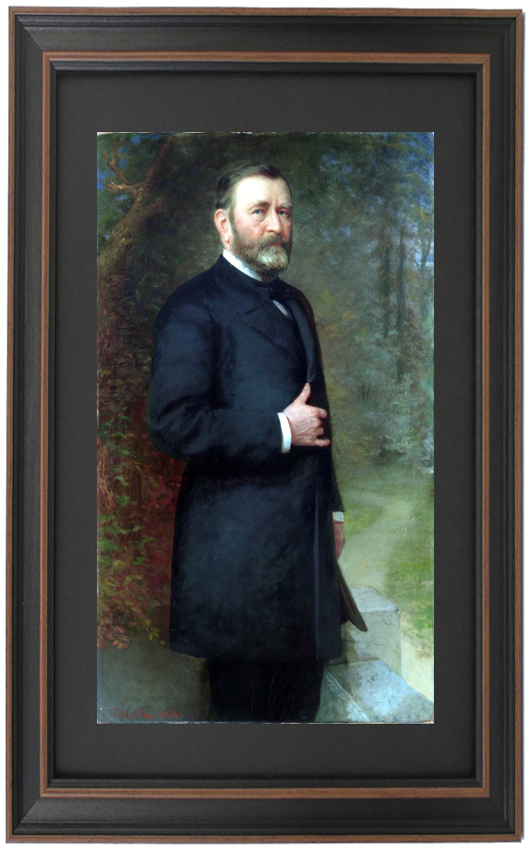 Framed Ulysses S. Grant Portrait by Thomas Le Clear. Standard or Poster ...