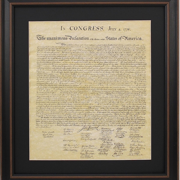 The Declaration of Independence Poster - Etsy