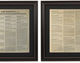 Bill of Rights US Constitution Large Laminated Magnetic Flexible Sign ...