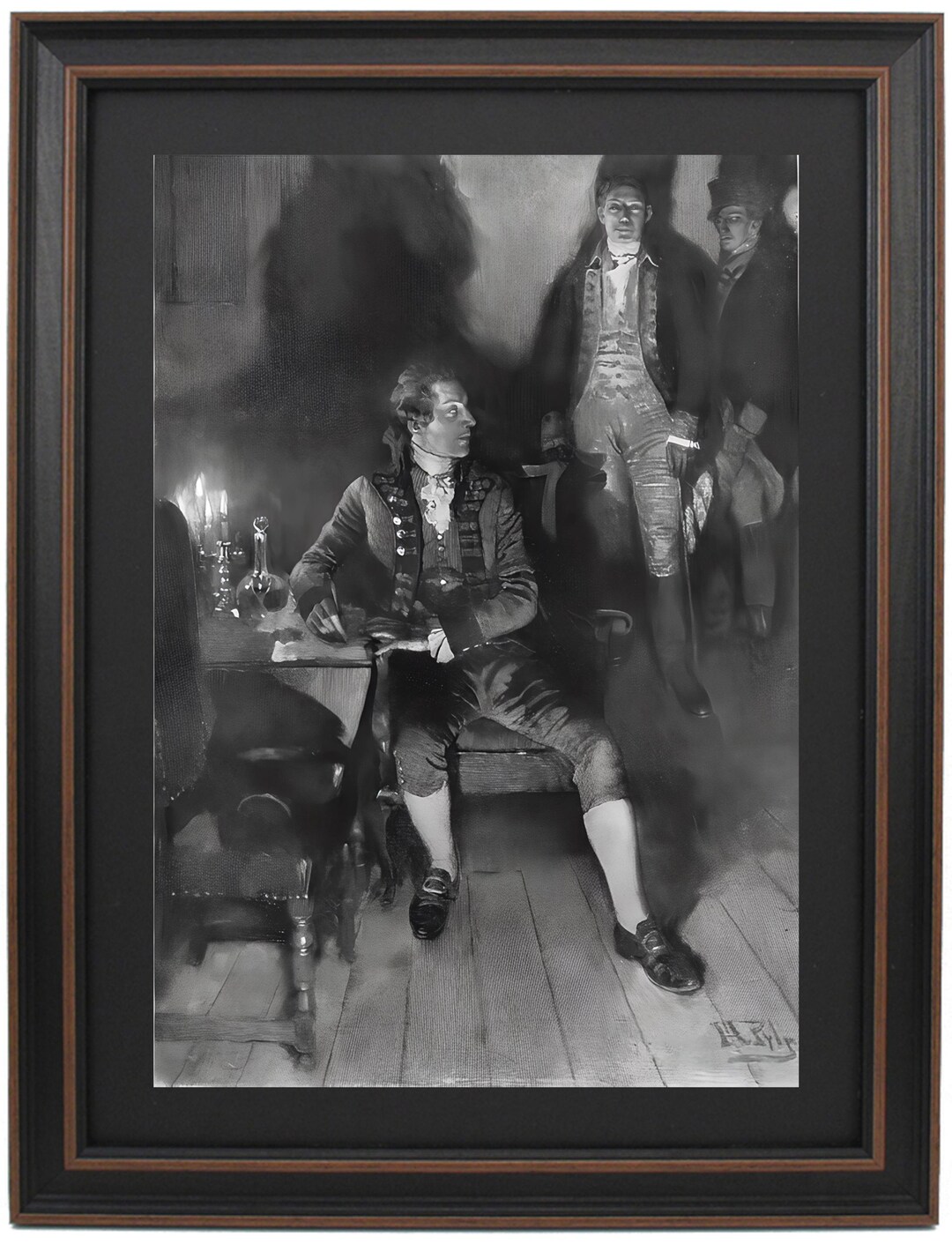 The Visit to Andre by Howard Pyle. Standard or Poster Size. Handmade in ...