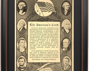 The American's Creed - Etsy
