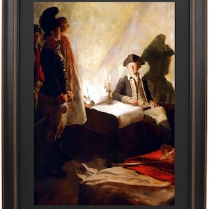 Framed in the Presence of Washington by Howard Pyle. Standard or Poster ...