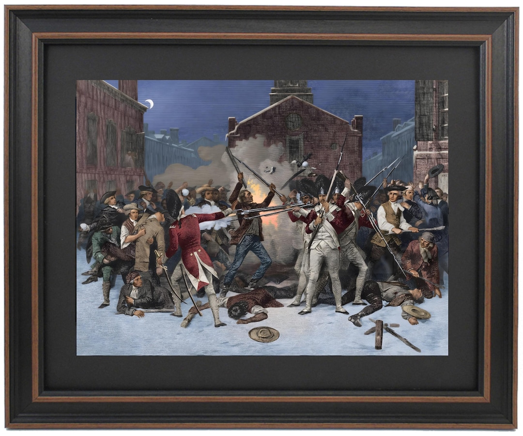 Framed the Boston Massacre by Alonzo Chappel. Standard or Poster Size ...