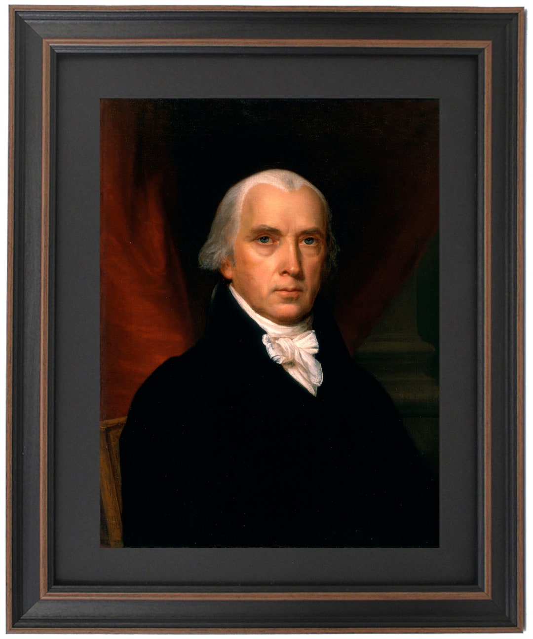 Framed James Madison Portrait by John Vanderlyn. Standard or Poster ...