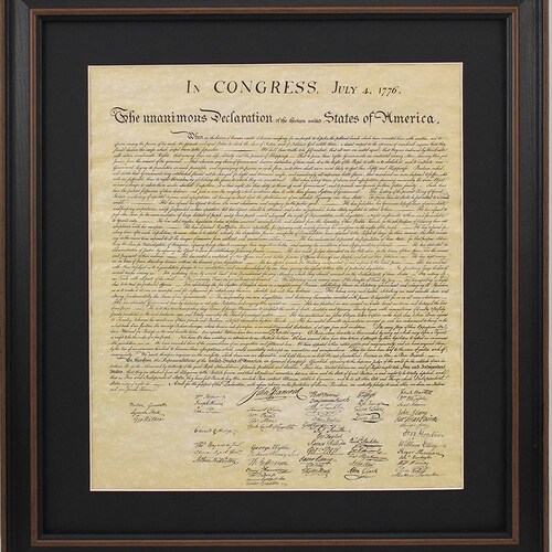 Framed Constitution & Declaration of Independence Set - Etsy