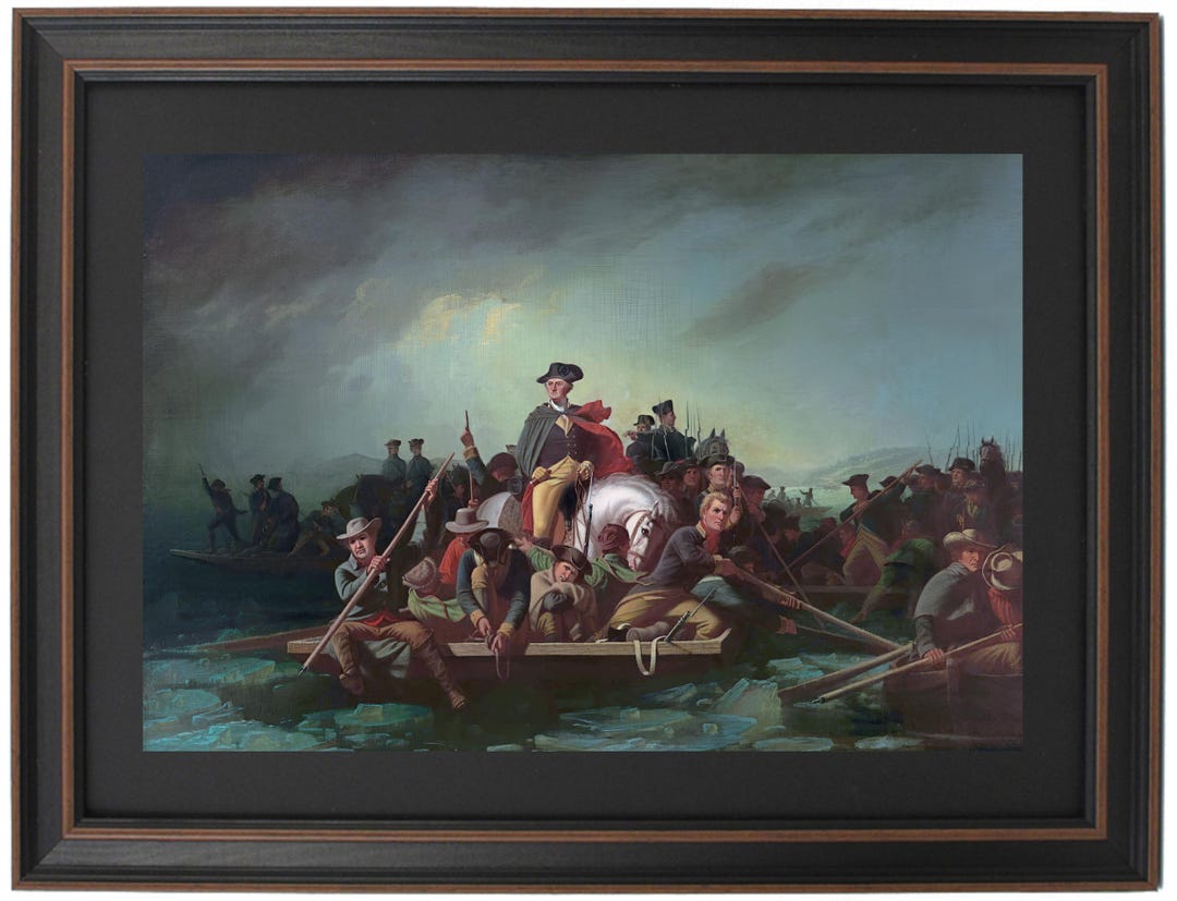 Framed Washington Crossing the Delaware by George Caleb Bingham ...
