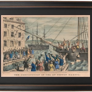 Boston Tea Party Poster - Etsy