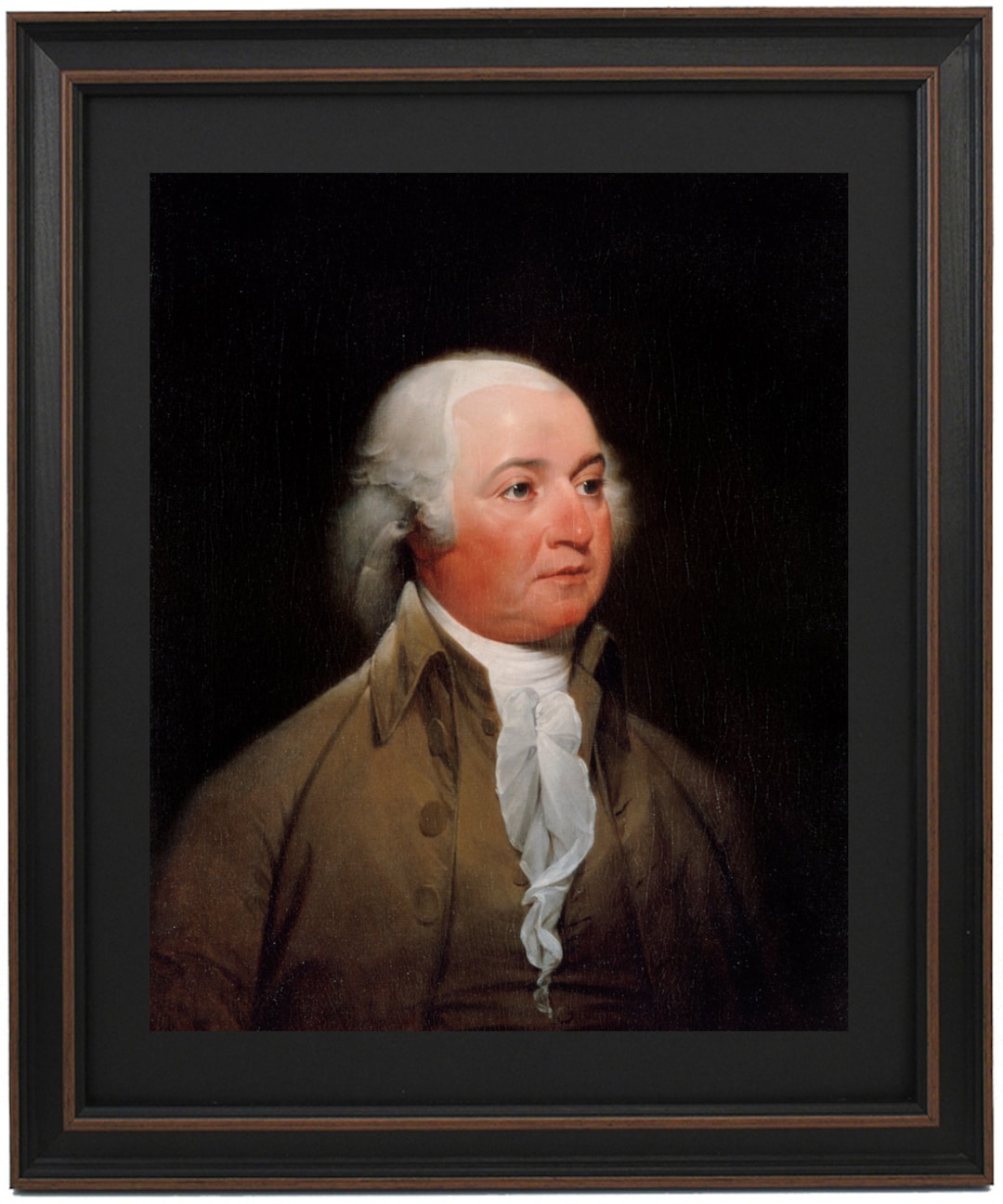 Framed John Adams Portrait by John Trumbull, Circa 1792. Standard or ...
