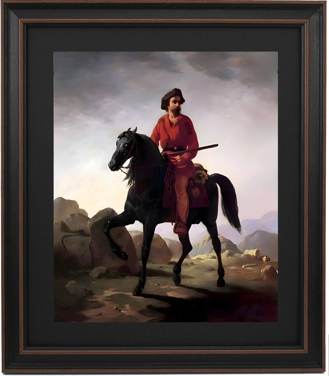 Kit Carson by William Ranney: Framed American Western Art, Handmade in ...