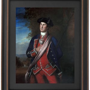 Framed George Washington as Colonel of the Virginia Regiment by Charles ...