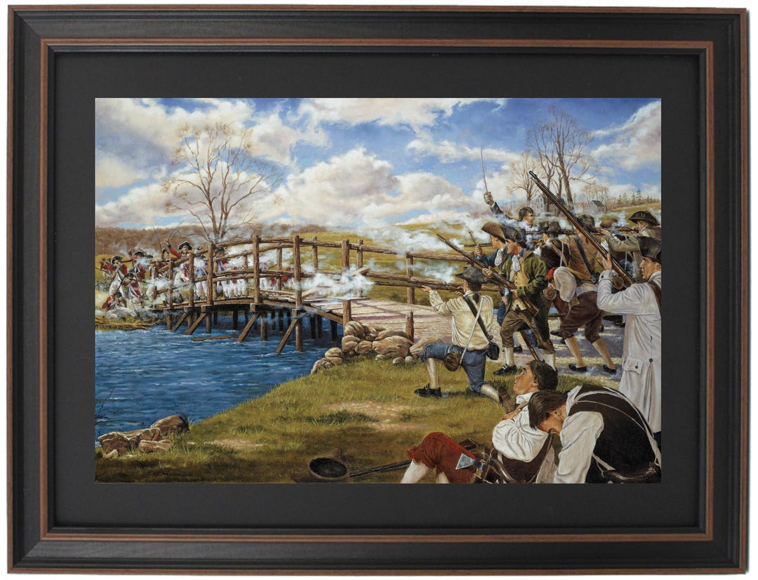 Framed the Shot Heard 'round the World by Domenick D'andrea. Standard ...